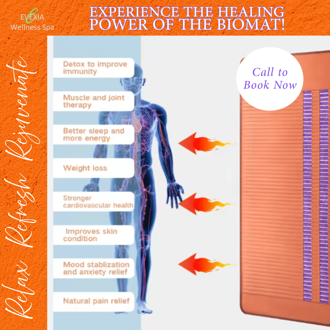 Unlock the benefits of BioMat therapy - Evexia Wellness Spa